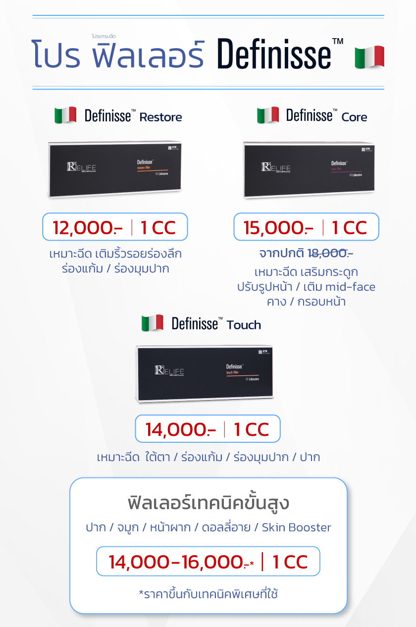 ฟิลเลอร์ Definisse ทำความรู้จักฟิลเลอร์น้องใหม่จากอิตาลี มาแรง 2024